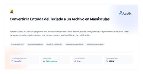 Convertir La Entrada Del Teclado A Un Archivo En Mayúsculas Labex