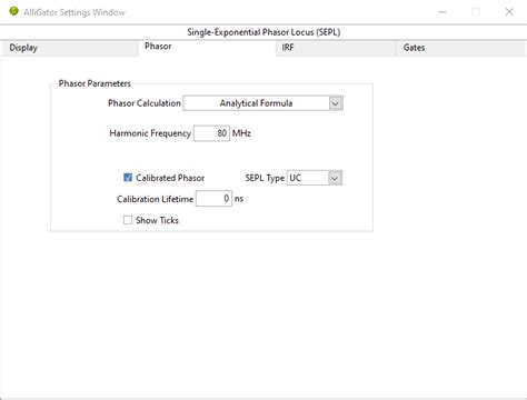 Settings Window — Alligator 100 Documentation