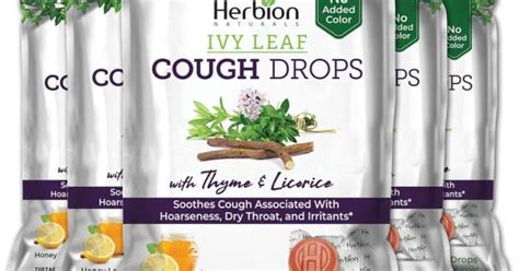 Herbion Naturals Pastilles contre la toux Ivy Leaf au thym et à la