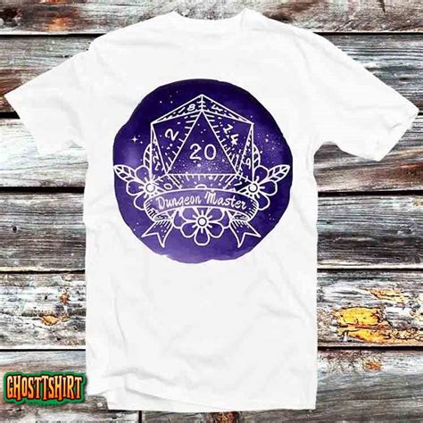 Dungeon Masters Dnd Player Characters D20 Rpg Players Dice In Space T Shirt
