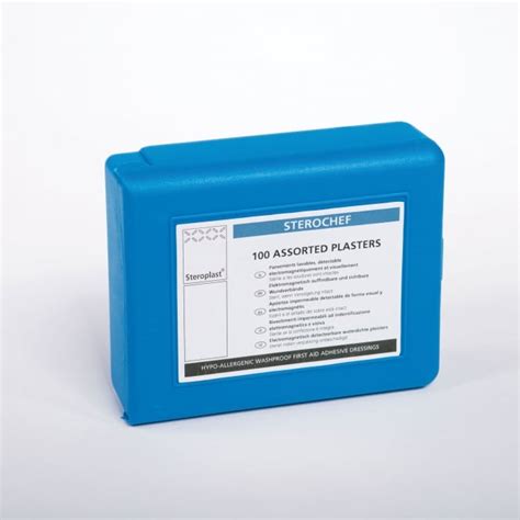 Stereoplast Blue Detectable Plasters Assorted Sizes