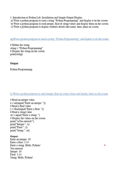 Pp Lab Manual Pdf Parameter Computer Programming String