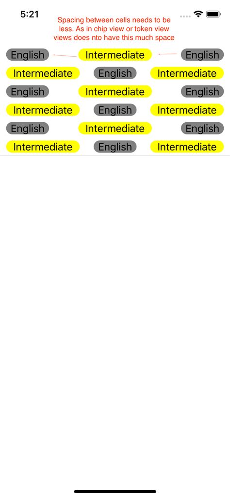 Ios Spacing Is Not Correct In CollectionView When Cell Having Dynamic