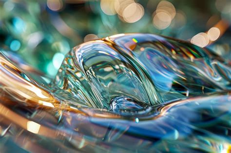 Premium Photo Glass Texture With Reflections And Distortions