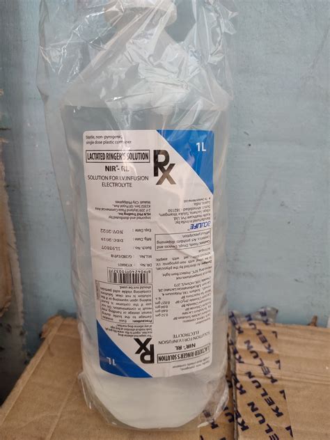 Lactated Ringers Solution Nir Rl 1l Health And Nutrition Medical