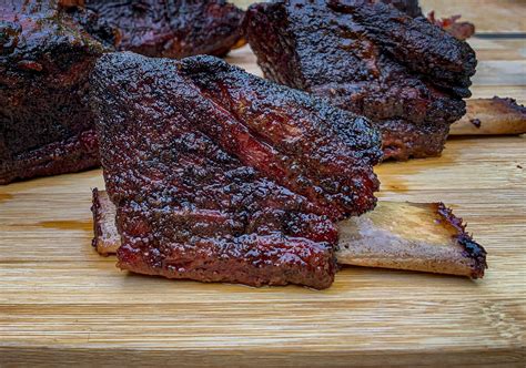 Pellet Grill Smoked Beef Short Ribs Grilling 24x7