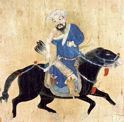ENCICLOPEDIA BASICA Arquero mongol Montados en sus pequeños pero veloces caballos los jinetes