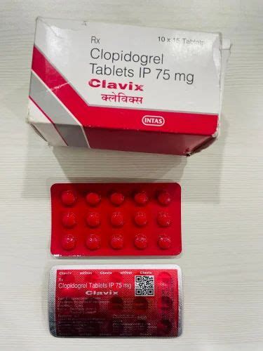 Clavix Clopidogrel Tablets 75mg At ₹ 550strip In Nagpur Id