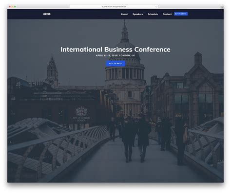 21 best responsive event website templates 2020 colorlib