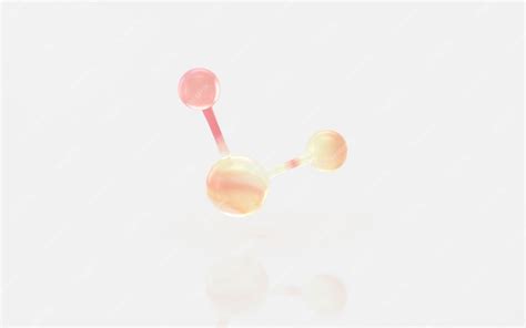 Premium Photo Gradient Molecules With White Background 3d Rendering