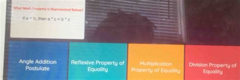 solved what math property is represented below a b then a c b c
