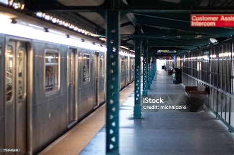 Nyc Exit Sign Subway Public Transportation Copy Space Background Image