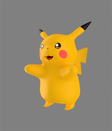 Pikachu 3d Models 3ds Max Max Download Free3d