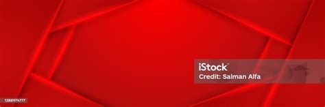 기업 네온 스타일 레드 와이드 배너 디자인 배경 어두운 빨간색 기술 기하학적 배경추3d 배너 디자인 벡터 일러스트레이션 0명에 대한 스톡 벡터 아트 및 기타 이미지 Istock