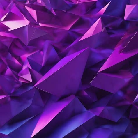 Premium Photo Abstract Moving Triangles Blue Purple Low Poly Digital