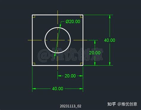 机械制图尺寸标注中，圆形在正方形中心还需要标注圆心到正方形边的距离吗 知乎