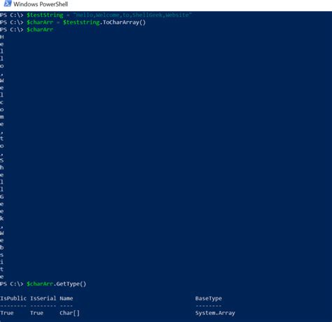 Using Powershell To Convert String To Array Shellgeek
