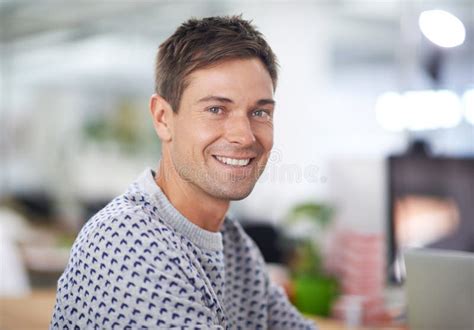 Portrait Happy And Business Man In Office Startup Or Company For