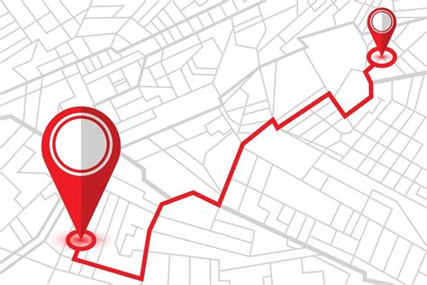 Download Two Location Pins In Gps Navigator Map For Free