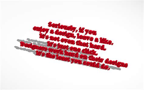 3d Design Important Message Tinkercad