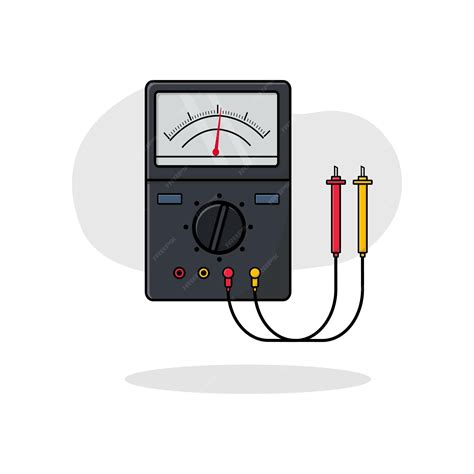 Premium Vector Analog Voltmeter Vector Illustration