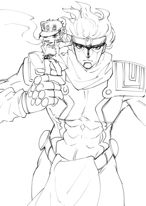 Kujo Jotaro And Star Platinum Jojo No Kimyou Na Bouken And 1 More