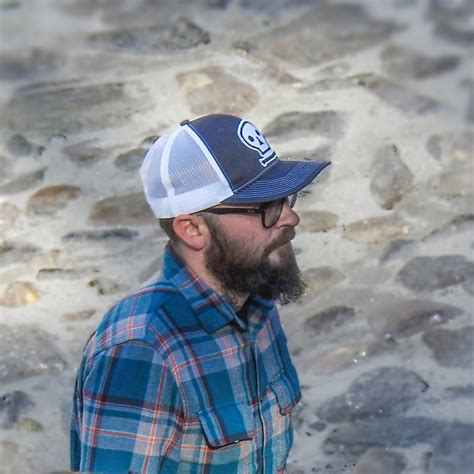Bearded Man Wearing Baseball Cap Mark Denton Flickr