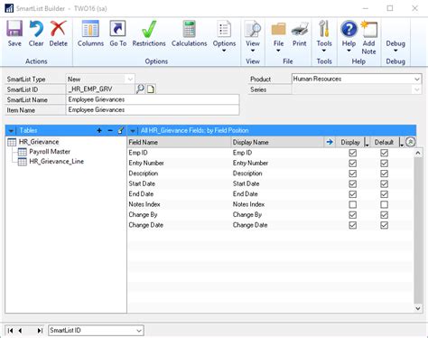 Employee Grievances Smartlist Builder Template Eone Solutions