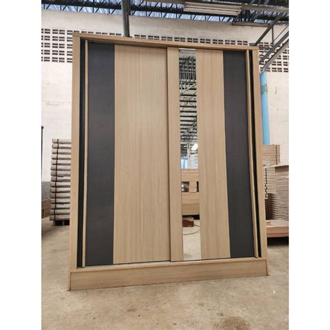 ทักแชทก่อนสั่งซื้อ ตู้เสื้อผ้าบานเลื่อน 160x60x200 จัดส่งฟรีเฉพาะบาง