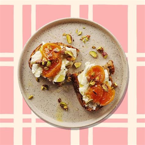 Jow Recipe Goat Cheese Apricot And Pistachio On Toast
