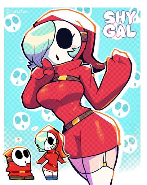Shy Guy And Shy Gal Mario Drawn By Rariattoganguri Danbooru