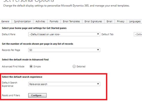 Configure Facets And Filters