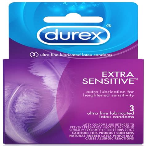 Wholesale Durex Extra Sensitive Lubricated Condom 3ct Mchade Otc