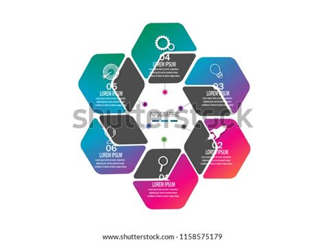 Modern Timeline Infographic Template Element Workflowprocesspresentation Stock Vector Royalty