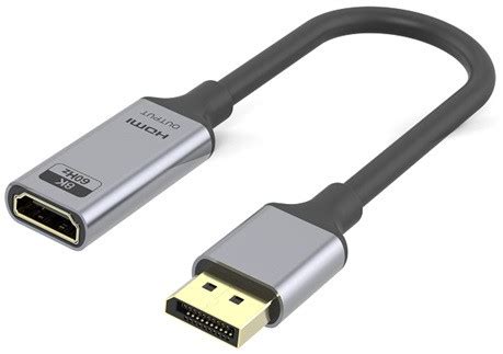 כבל מתאם אקטיבי DISPLAYPORT ל HDMI נקבה תומך K HZ K Hz כבלים ומתאמים DISPLAYPORT דגן