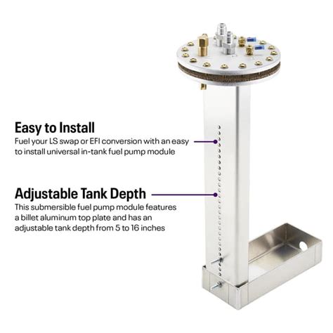 Universal In Tank Electric Fuel Pump Module Retrofit Efils Swap