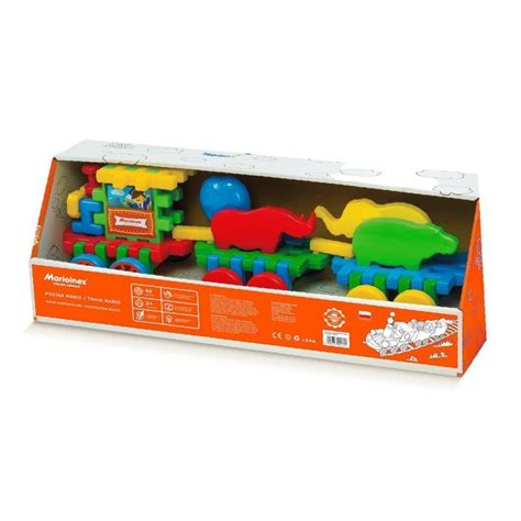 Marioinex Klocki Mini Waffle Konstrukcyjne Pociąg 01311