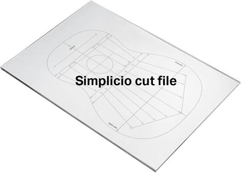 Simplicio Guitar Top And Back Template Etsy