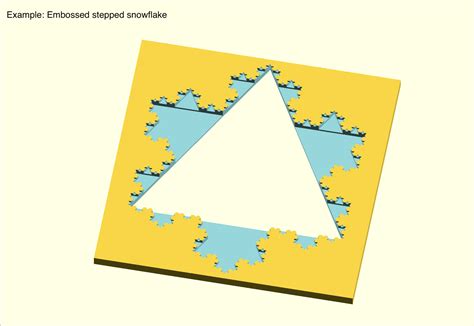 Parametric OpenSCAD Koch Snowflake Generator By Flondy Download Free STL Model Printables Com
