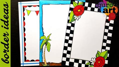Very Easy Border Design For Babe Project Border Design Cover Images And Photos Finder