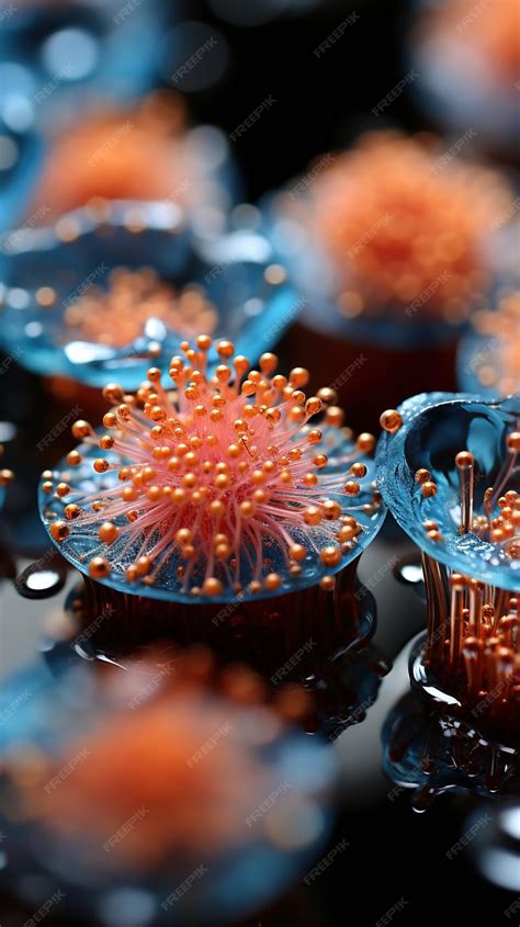 Premium Photo A Microscopic View Of Aipowered Nano Bots