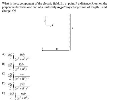 solved what is the x component of the electric field ex at
