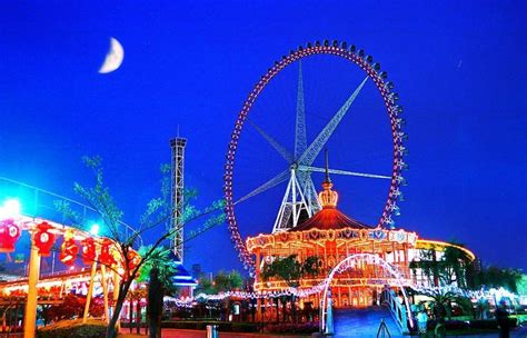 上海旅游景上海夜景旅游风景大山谷图库
