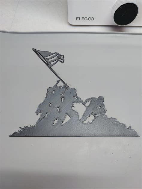 The Stars And Stripes On Iwo Jima 3d Model By Clod Stomper