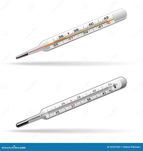 Medische Thermometers Van De Glaskwik En Alcohol Thermometers Voor Het