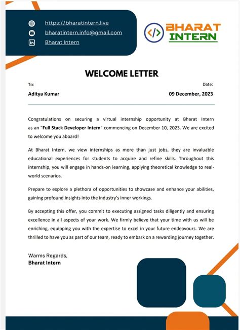 Aditya Kumar On Linkedin Virtualinternship Bharatintern Fullstackdeveloper