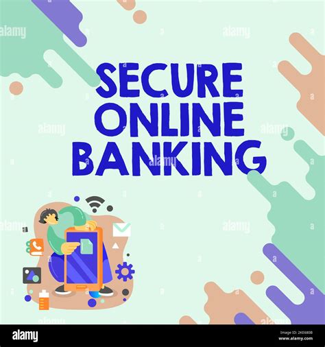 Handwriting Text Secure Online Banking Concept Meaning Protect Digital