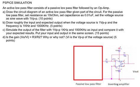 Solved An Active Low Pass Filter Consists Of A Passive Low Pass Filter 1 Answer