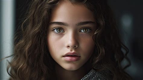 Premium Ai Image A Close Up Of A Girl