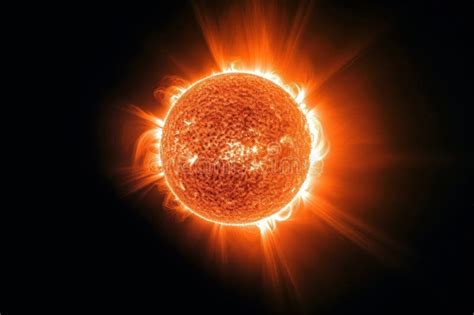 Sun Star View Through The Telescope Beautiful Illustration Picture